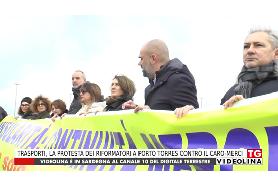 TRASPORTI, LA PROTESTA DEI RIFORMATORI A PORTO TORRES CONTRO IL CARO ...